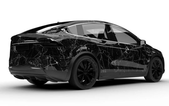 Black Marble Vinyl Wrap | Premium Luxury Marble Car Wrap Film – yeswrap