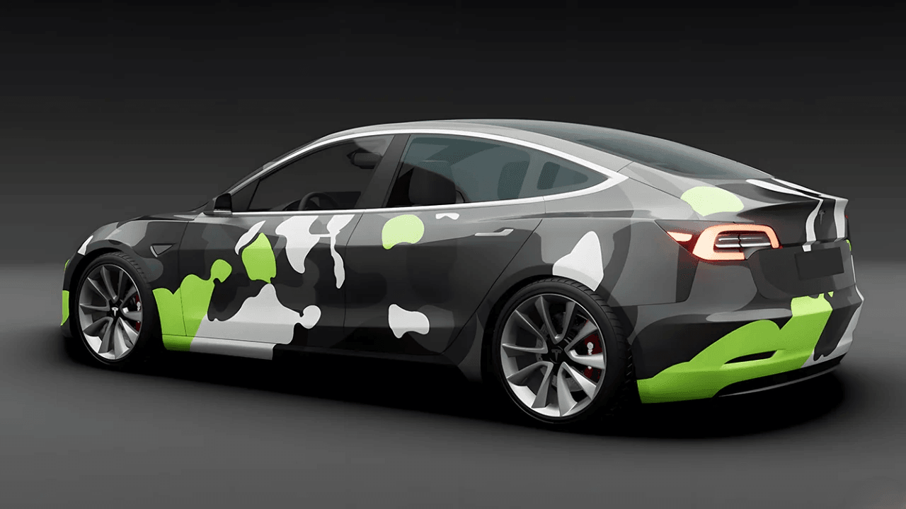Black Green Camouflage Vinyl Wrap – yeswrap