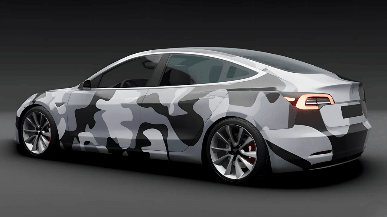 Gray Stealth Camouflage Vinyl Wrap – yeswrap