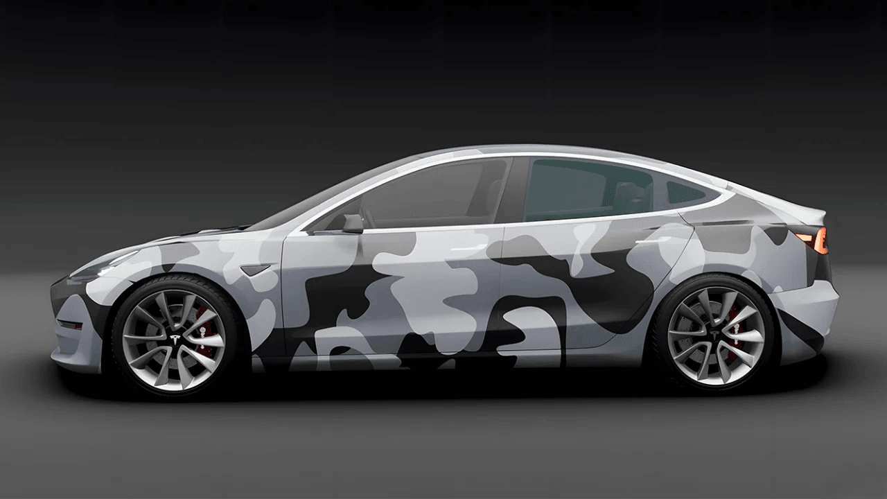 Gray Stealth Camouflage Vinyl Wrap – yeswrap