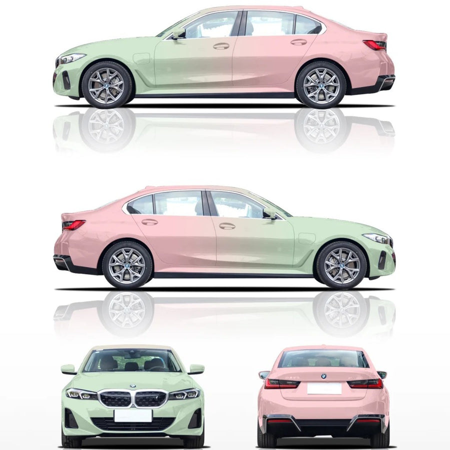 Gradient Color Vinyl Wrap, Two Tone Fade Car Wrap – yeswrap