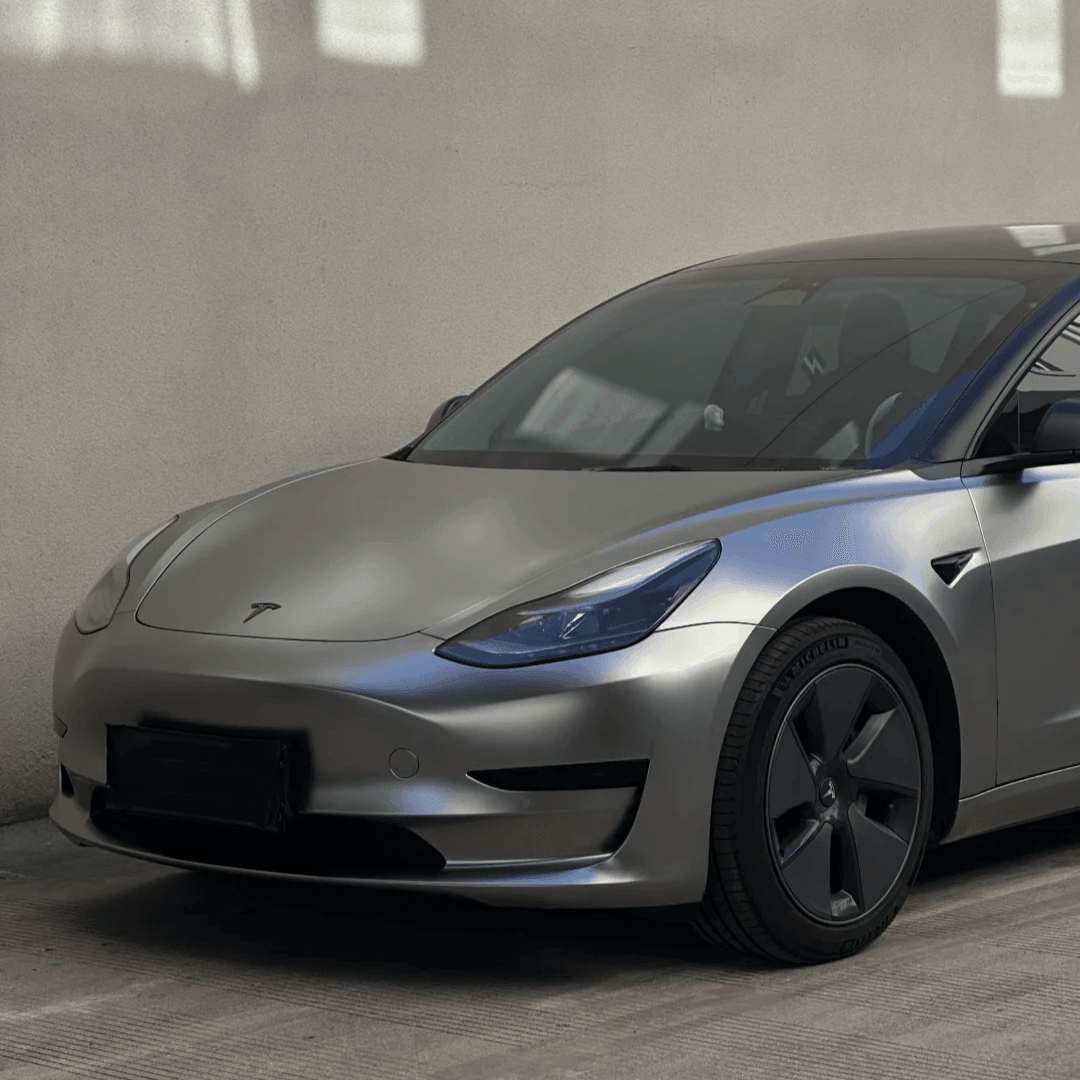 Liquid Metallic Silver Matte Wrap | Matte Silver Car Vinyl – yeswrap