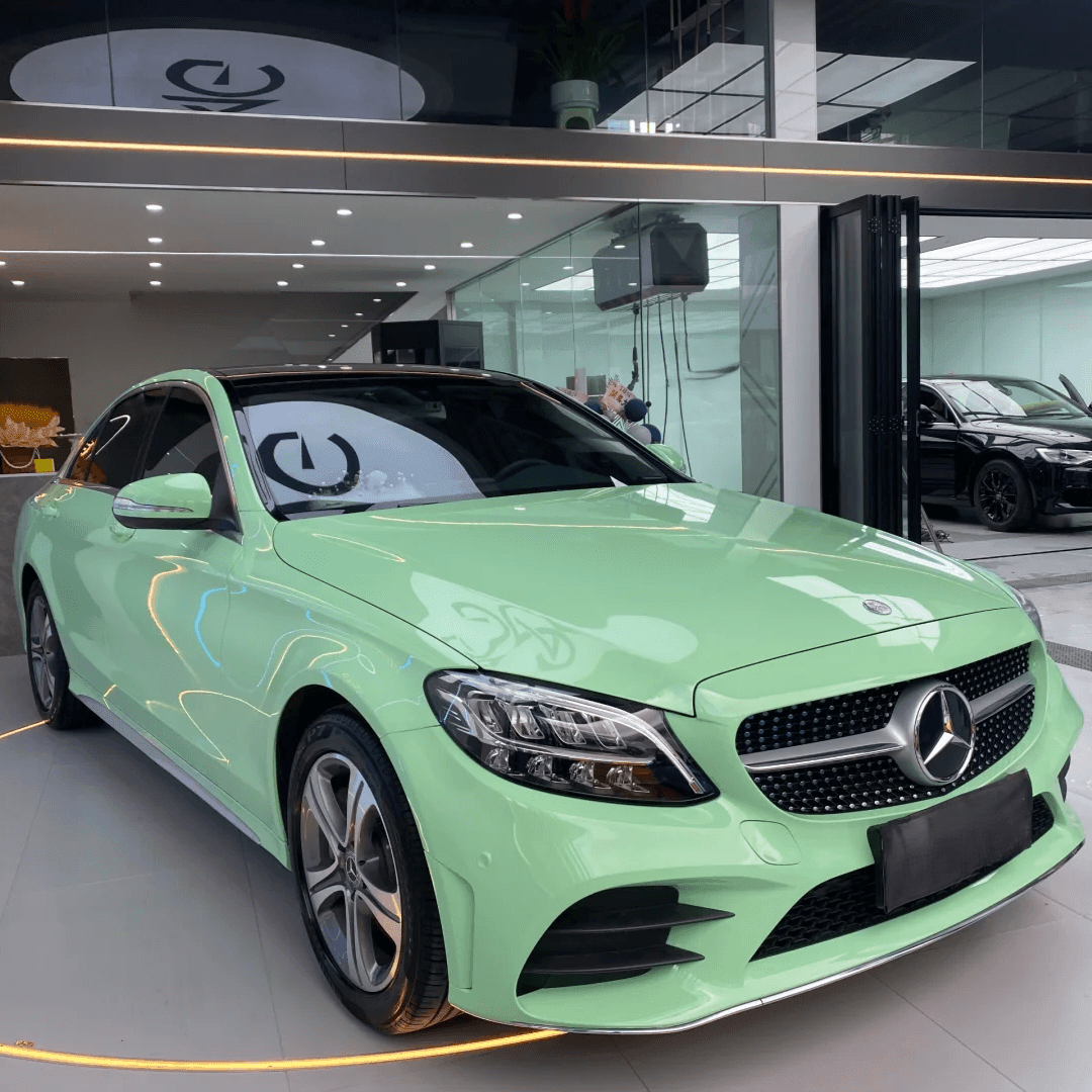 Gloss Crystal Mint Green Vinyl Car Wrap – yeswrap