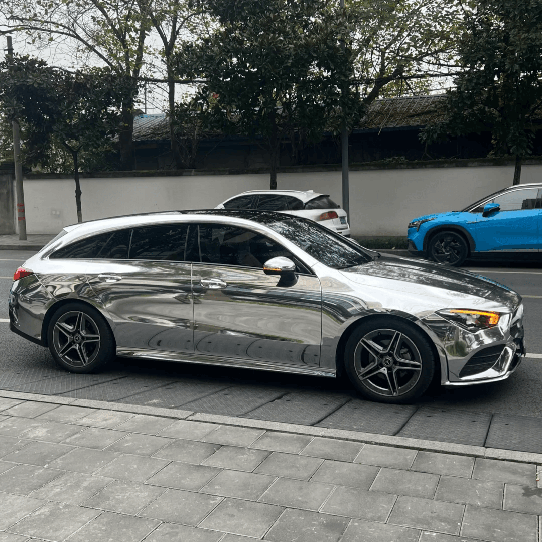Silver Mirror Chrome Vinyl Wrap – yeswrap