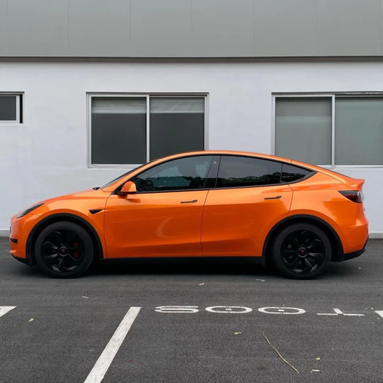 Gloss Metallic Racing Orange Wrap | Premium Color Paint Protection Film ...