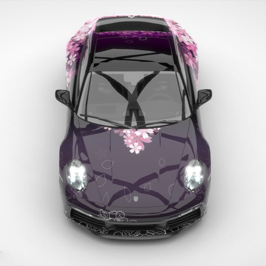 Sakura Vinyl Wrap | Custom Cherry Blossom Car Wrap – YesWrap