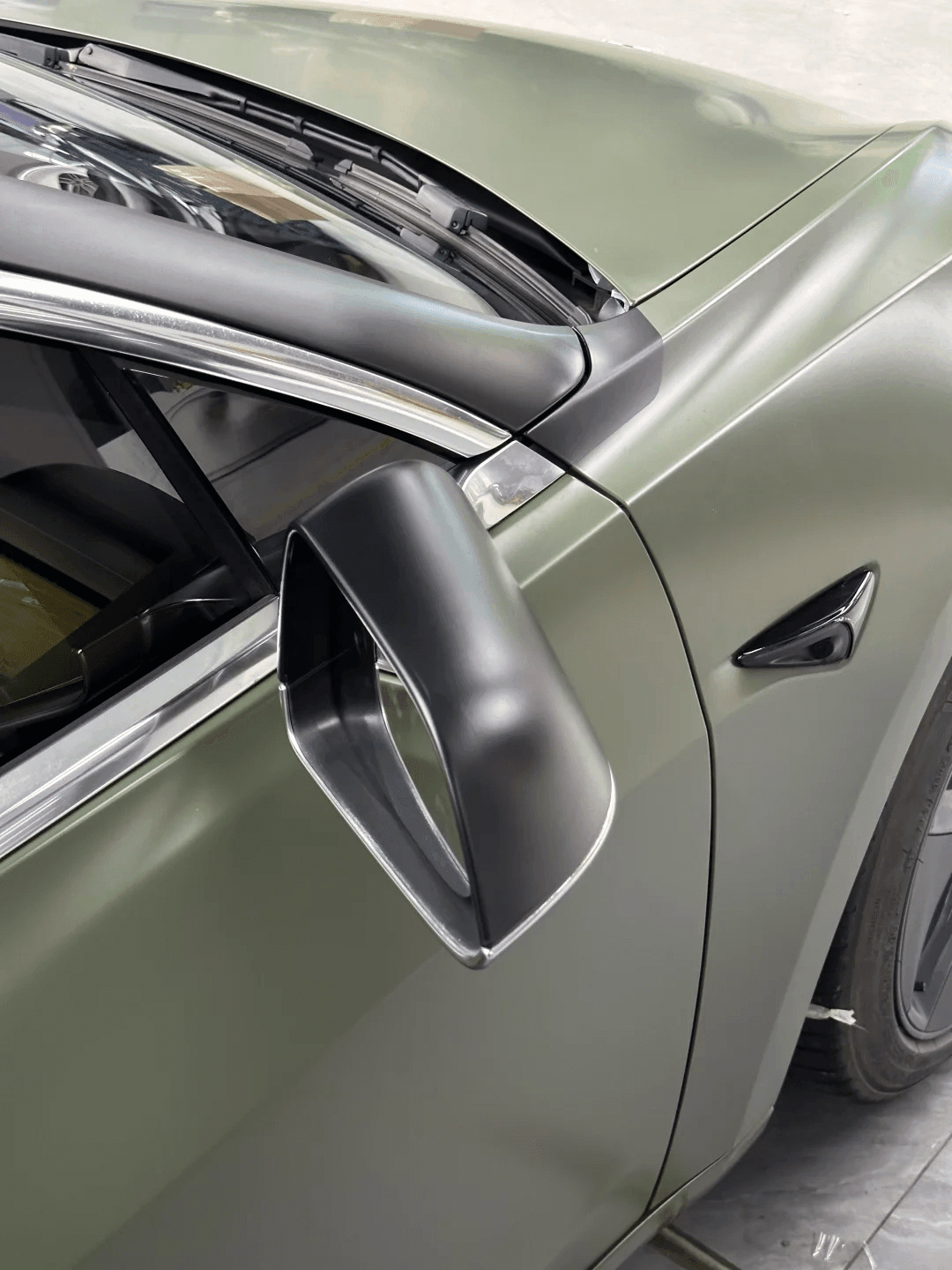 Satin Ceramic Military Green Vinyl Wrap – yeswrap