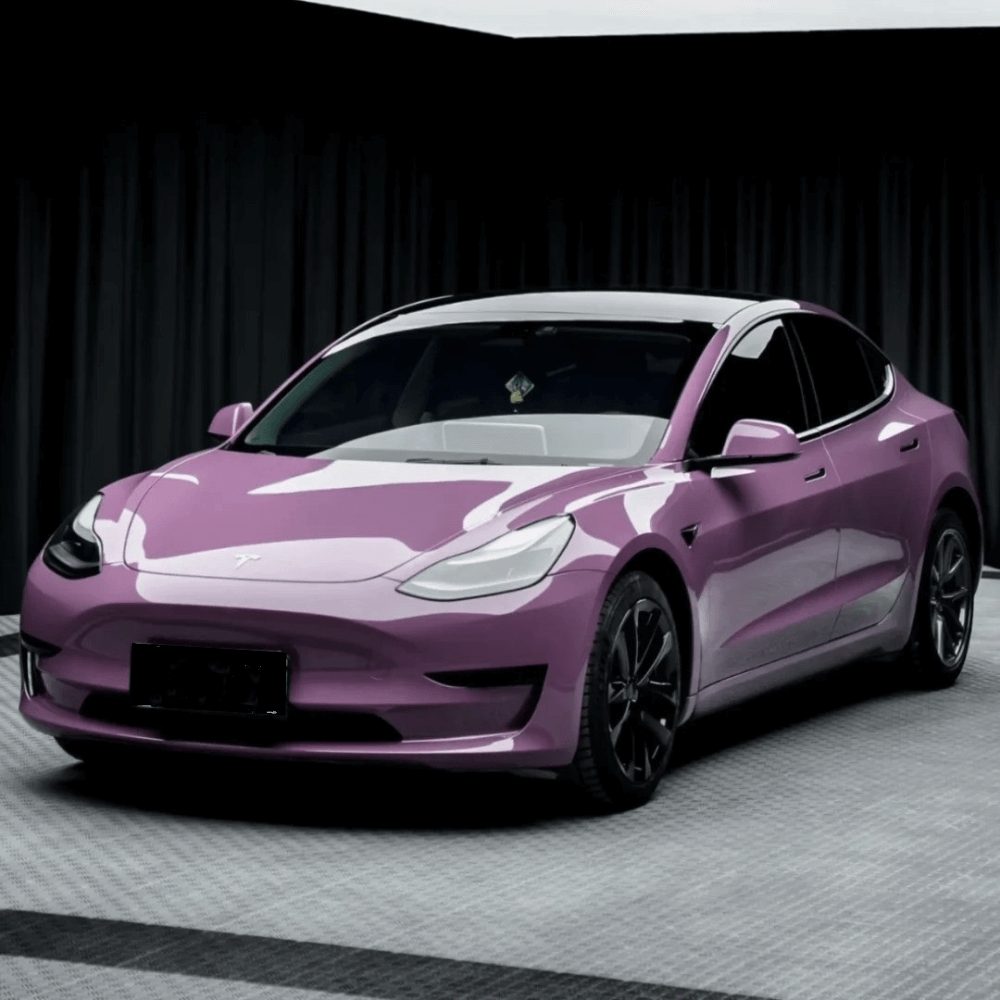 Tesla Model 3 Glossy Lilac Pink Wrap – yeswrap