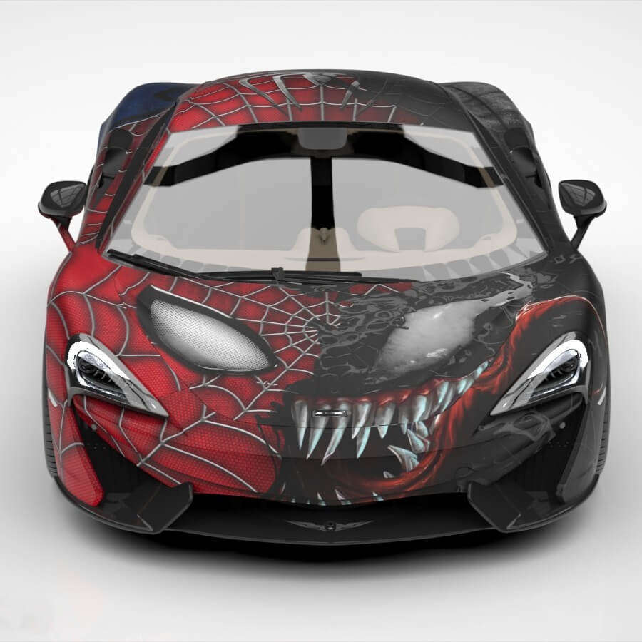 Venom Spider-Man Car Wrap | Superhero Comic Car Vinyl Wrap – YesWrap