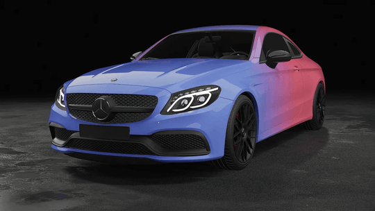 Gradient Vinyl Wrap – Custom 2–3 Color Ombre & Color Fade Car Wrap ...