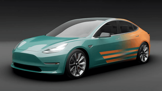 Gradient Color Vinyl Wrap, Two Tone Fade Car Wrap – YesWrap