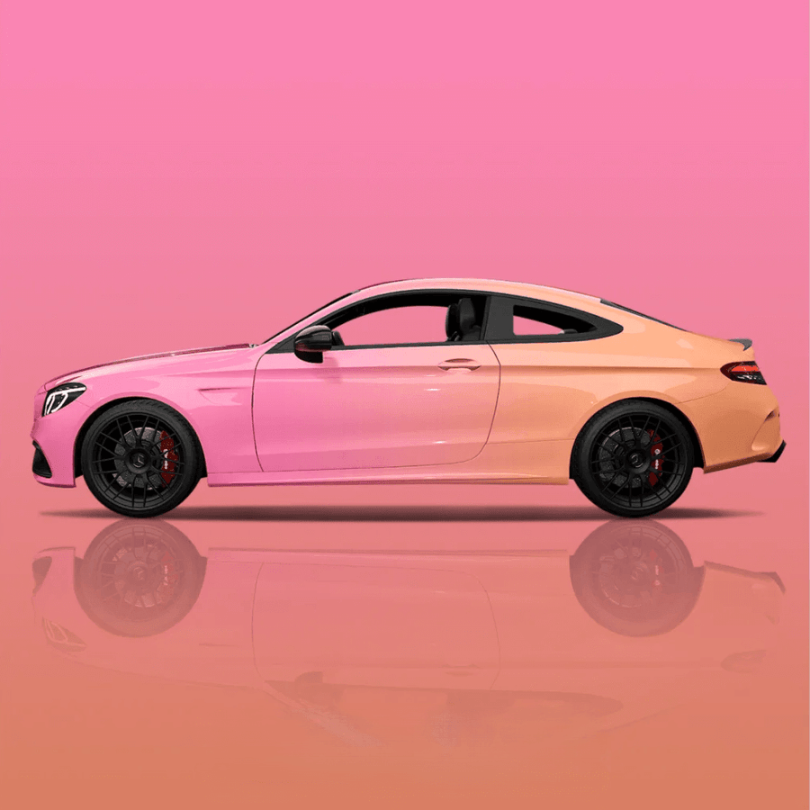 Gradient Color Vinyl Wrap, Two Tone Fade Car Wrap – yeswrap