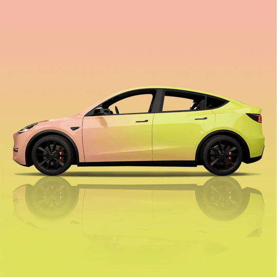Gradient Color Vinyl Wrap, Two Tone Fade Car Wrap – yeswrap