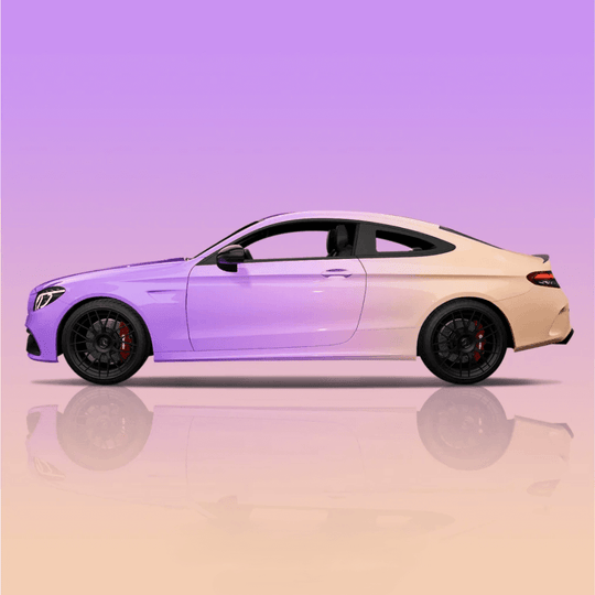 Gradient Color Vinyl Wrap, Two Tone Fade Car Wrap – yeswrap