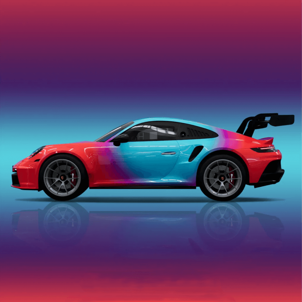 Gradient Color Vinyl Wrap, Two Tone Fade Car Wrap – yeswrap