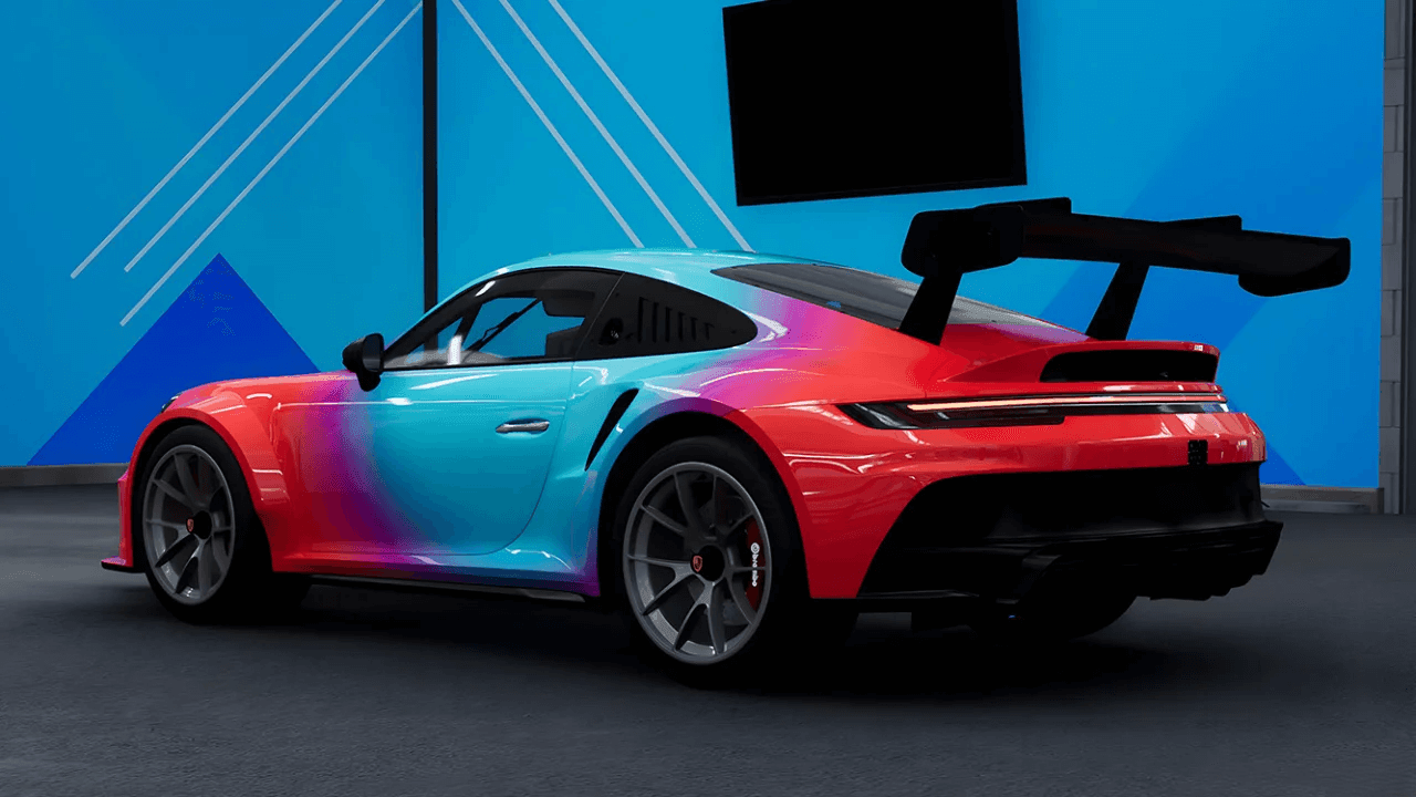 Red Blue Gradient Vinyl Wrap – yeswrap