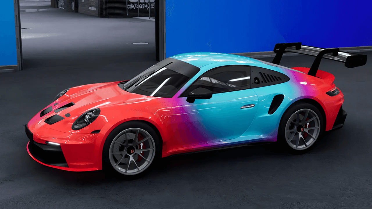 Red Blue Gradient Vinyl Wrap – yeswrap