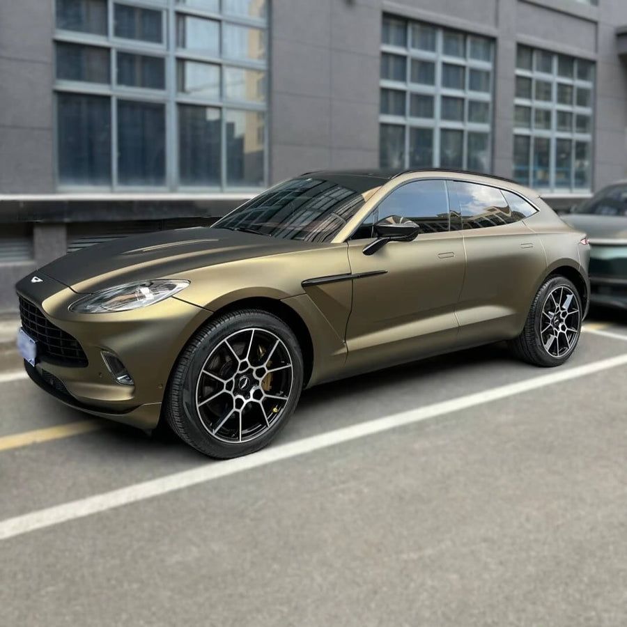Satin Metallic Olive Brown Color PPF | Premium Olive Brown Car Wrap ...