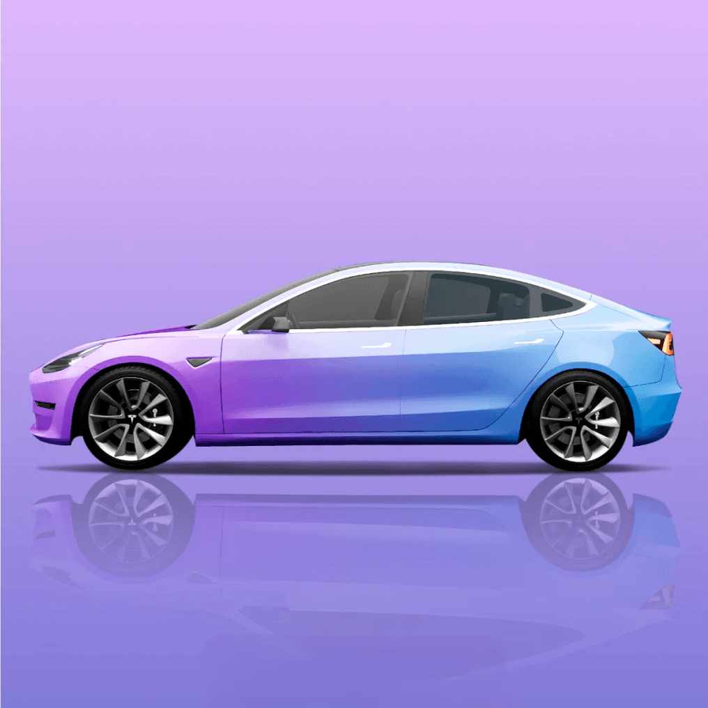 Violet Blue Gradient Vinyl Wrap – yeswrap