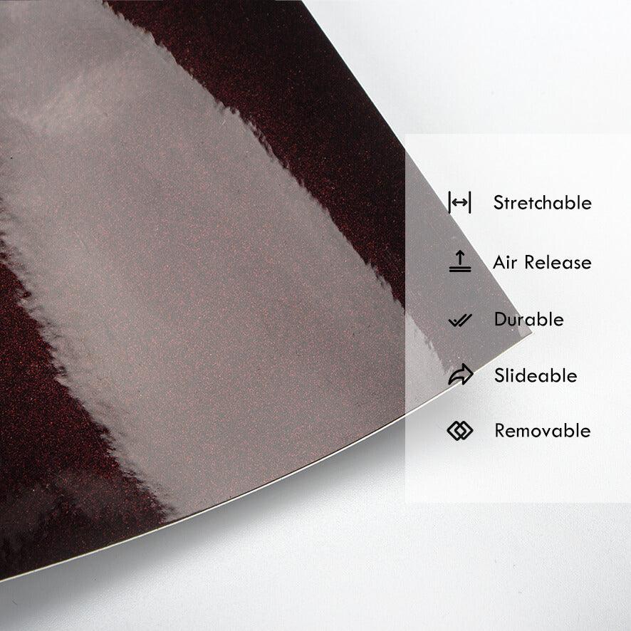 Gloss Metallic Black Rose Vinyl Wrap | Yeswrap – yeswrap