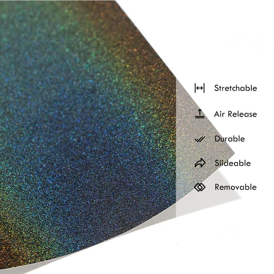 Iridescent Gray Laser Glossy Vinyl Wrap – yeswrap