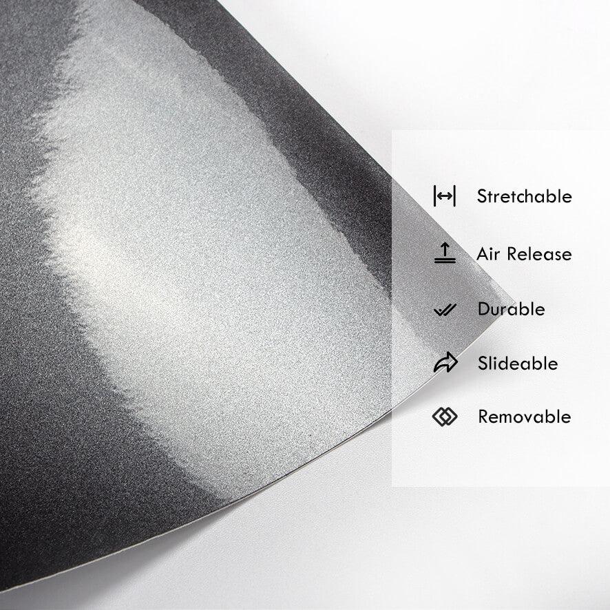 Gloss Metallic Gray Vinyl Wrap – yeswrap