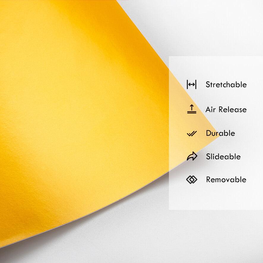 Matte Metallic Yellow Vinyl Wrap | Yeswrap – yeswrap