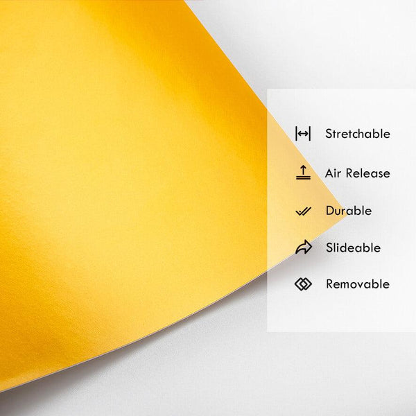 Matte Metallic Yellow Vinyl Wrap | Yeswrap – yeswrap
