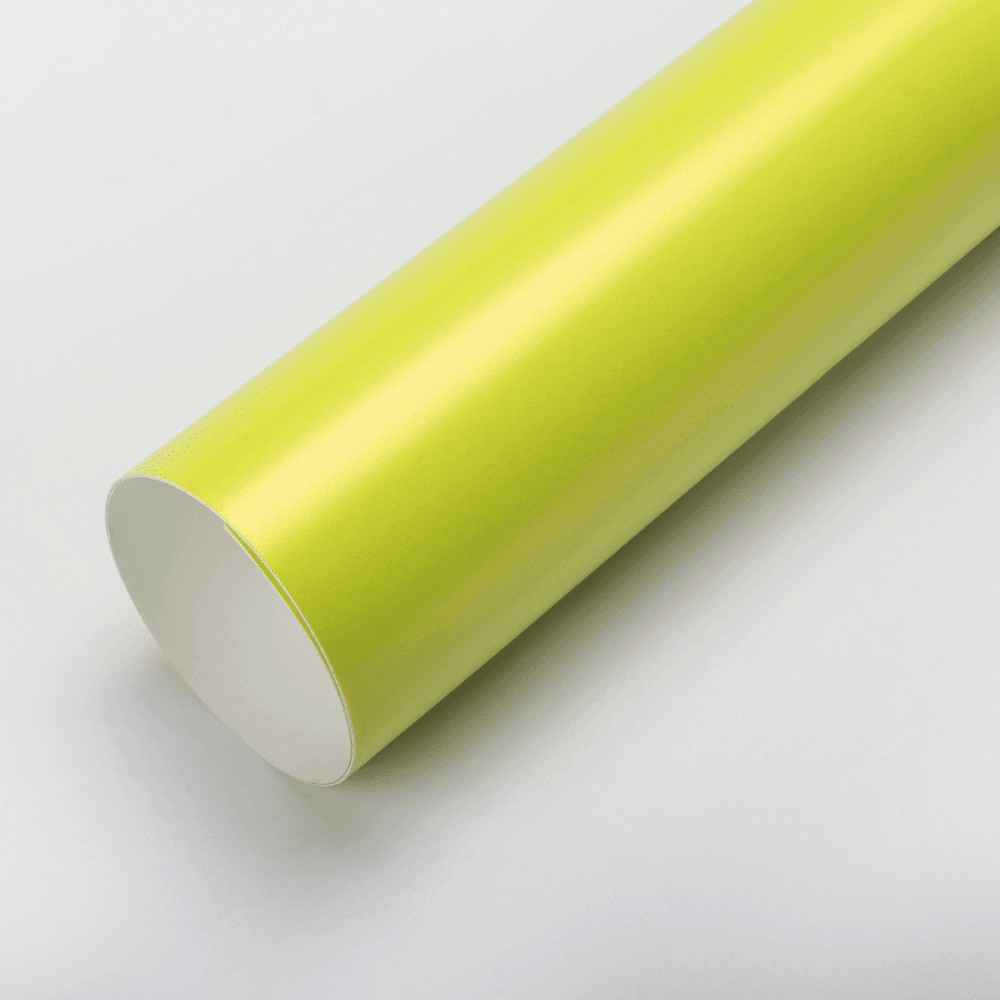 Matte Metallic Fluorescent Yellow Wrap – Best Neon Yellow Car Vinyl ...