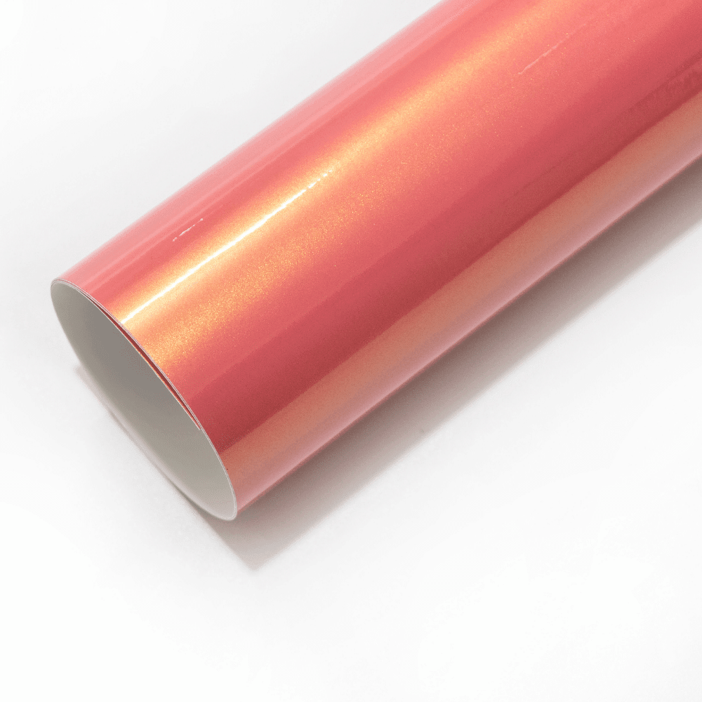 Pearlescent Neon Pink Car Wrap | Metallic Coral Pink Vinyl Film – yeswrap