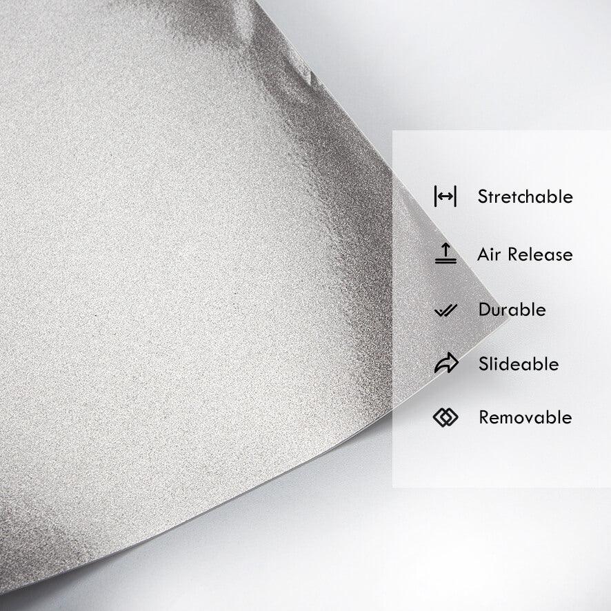 Gloss Metallic Silver Vinyl Wrap – yeswrap
